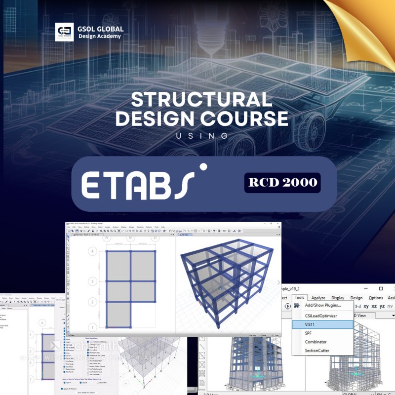 Buy PACKAGE 10 - STRUCTURAL DESIGN USING ETABS + RCD 2000 + AUTOCAD. by GSOL DESIGN ACADEMY LTD ...