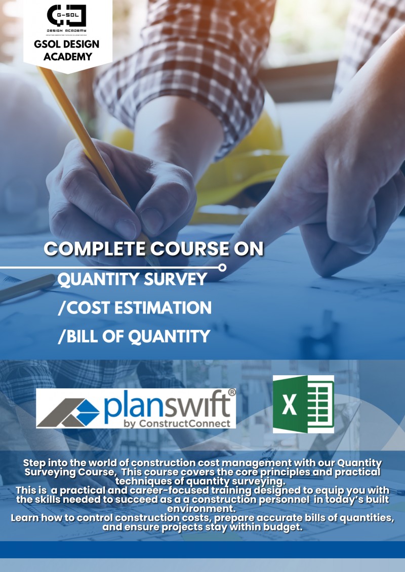 Buy PACKAGE 12- COMPLETE COURSE ON QUANTITY SURVEY/BILL OF QUANTITY/COST ESTIMATION USING ...