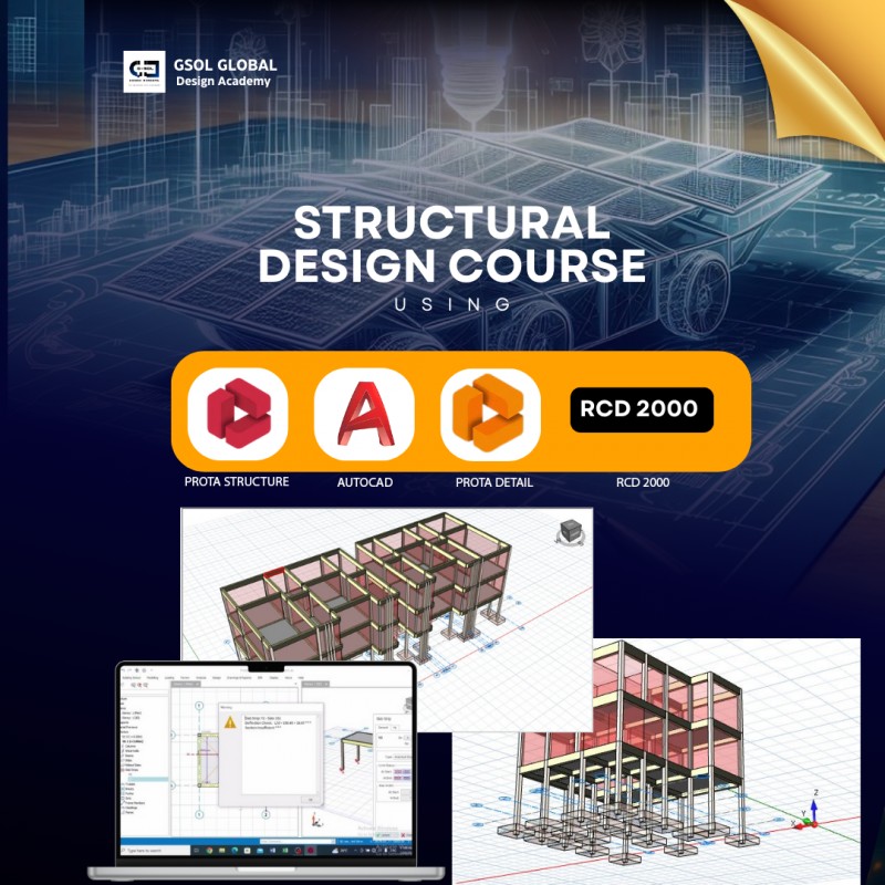 Buy PACKAGE 4 - STRUCTURAL DESIGN USING PROTA STRUCTURE + RCD 2000 + AUTOCAD. by GSOL DESIGN ...