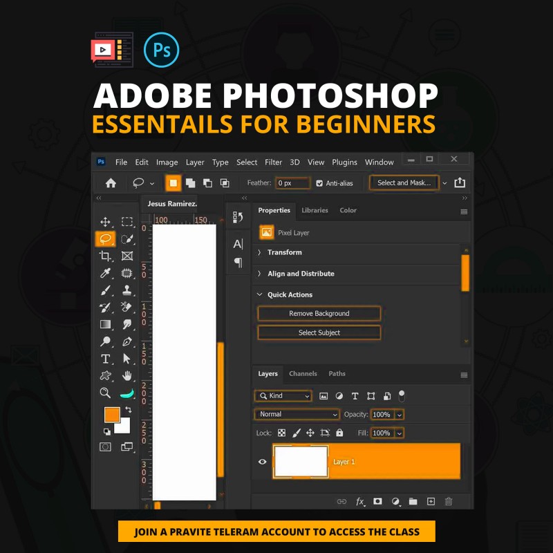Buy Essential Training Course - Adobe Photoshop by Solomon Opoku on Selar