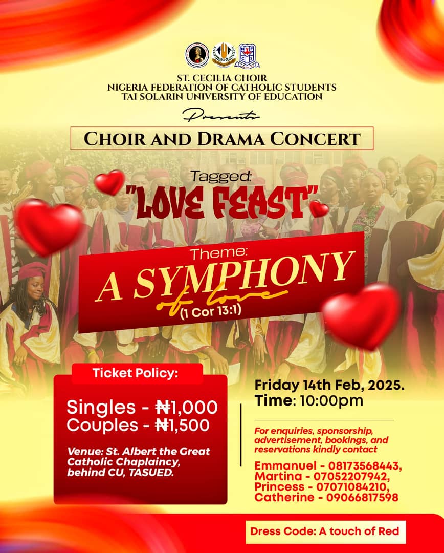 Get A Symphony of Love Ticket by St. Cecilia Choir NFCS Tasued Chapter ...