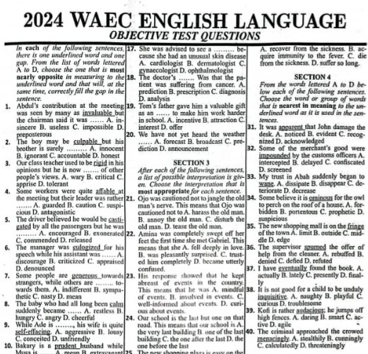 Buy Original English WAEC Past Questions and Answers (2010 - 2024) PDF ...