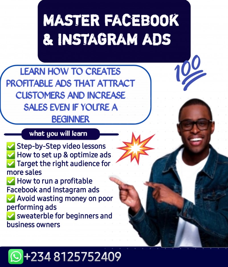 Buy Facebook and Instagram ads mastery course by Sulaiman Gide on Selar