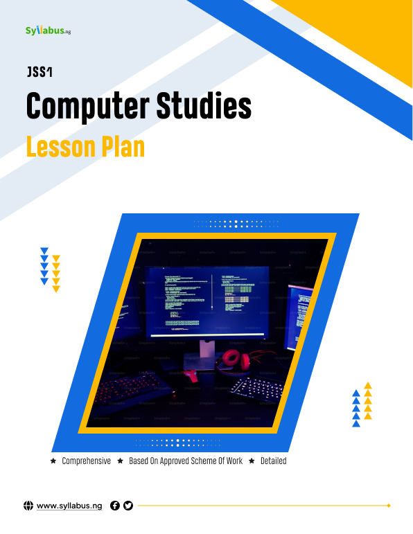 Buy JSS1 COMPUTER STUDIES ALL TERMS LESSON PLAN by Syllabus NG on Selar
