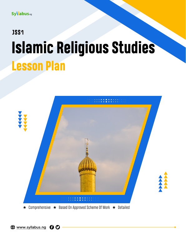 Buy JSS1 ISLAMIC STUDIES LESSON PLAN by Syllabus NG on Selar