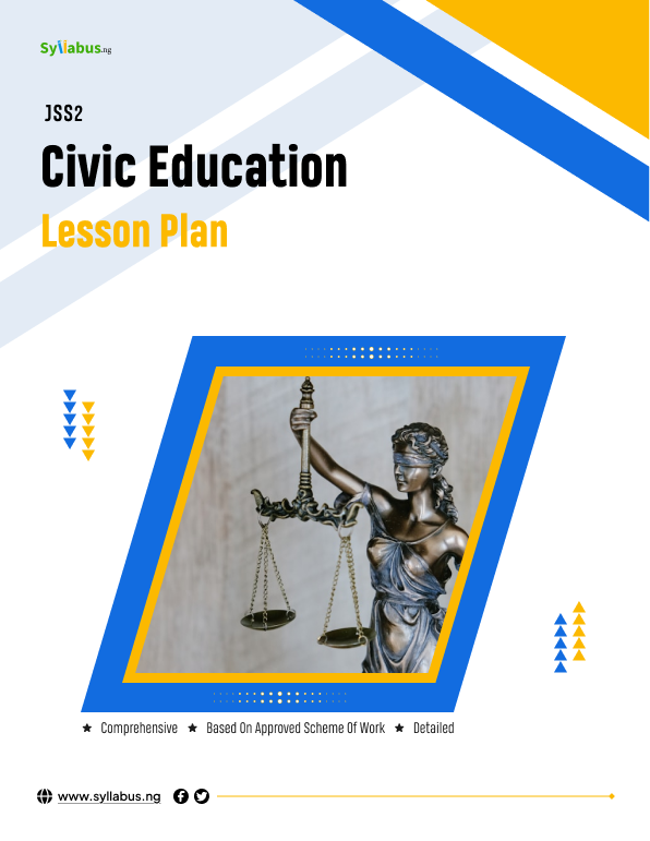 Buy JSS2 CIVIC EDUCATION ALL TERMS LESSON PLAN by Syllabus NG on Selar
