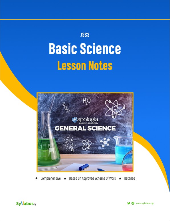 Buy JSS3 BASIC SCIENCES LESSON NOTES by Syllabus NG on Selar