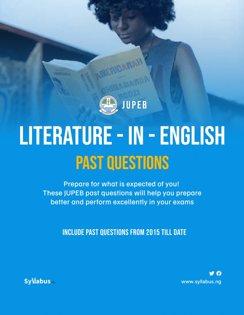 Buy JUPEB Literature-in-English Past Questions by Syllabus NG on Selar