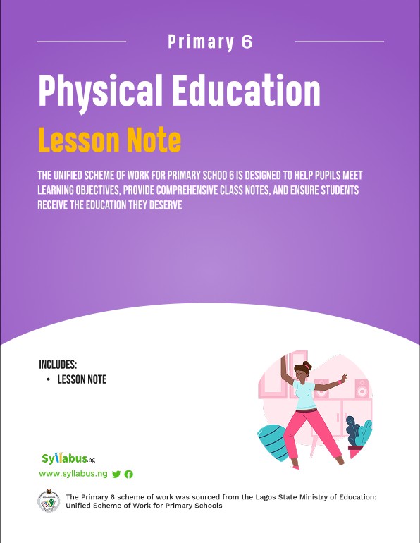 Buy PRIMARY-6-PHYSICAL-AND-HEALTH-EDUCATION-LESSON-NOTE by Syllabus NG ...