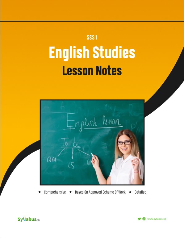 Buy SSS1 ENGLISH LANGUAGE LESSON NOTES by Syllabus NG on Selar