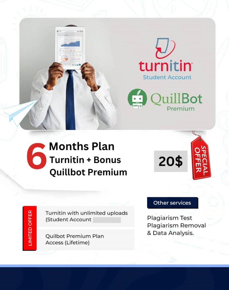 Buy Get Turnitin 6 Months Plus bonus of Quilbot for Lifetime Access ...