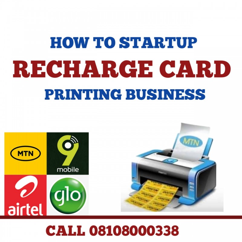 Get RECHARGE CARD PRINTING TRAINING COURSE by Tamsokunbiri Stephanie on ...