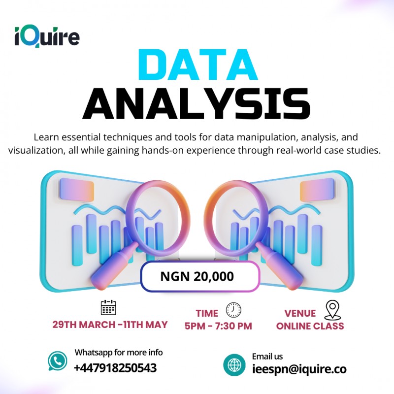 Buy IQuire Data Analysis Course by Team Iquire on Selar