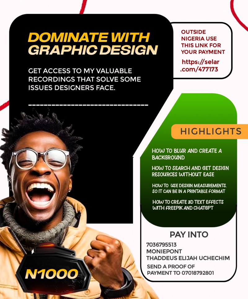 Buy DOMINATE WITH GRAPHIC DESIGN by Thaddeus Elijah on Selar