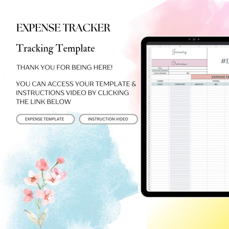 Buy EXPENSE TRACKER TEMPLATE by THE DIGITAL UTY on Selar