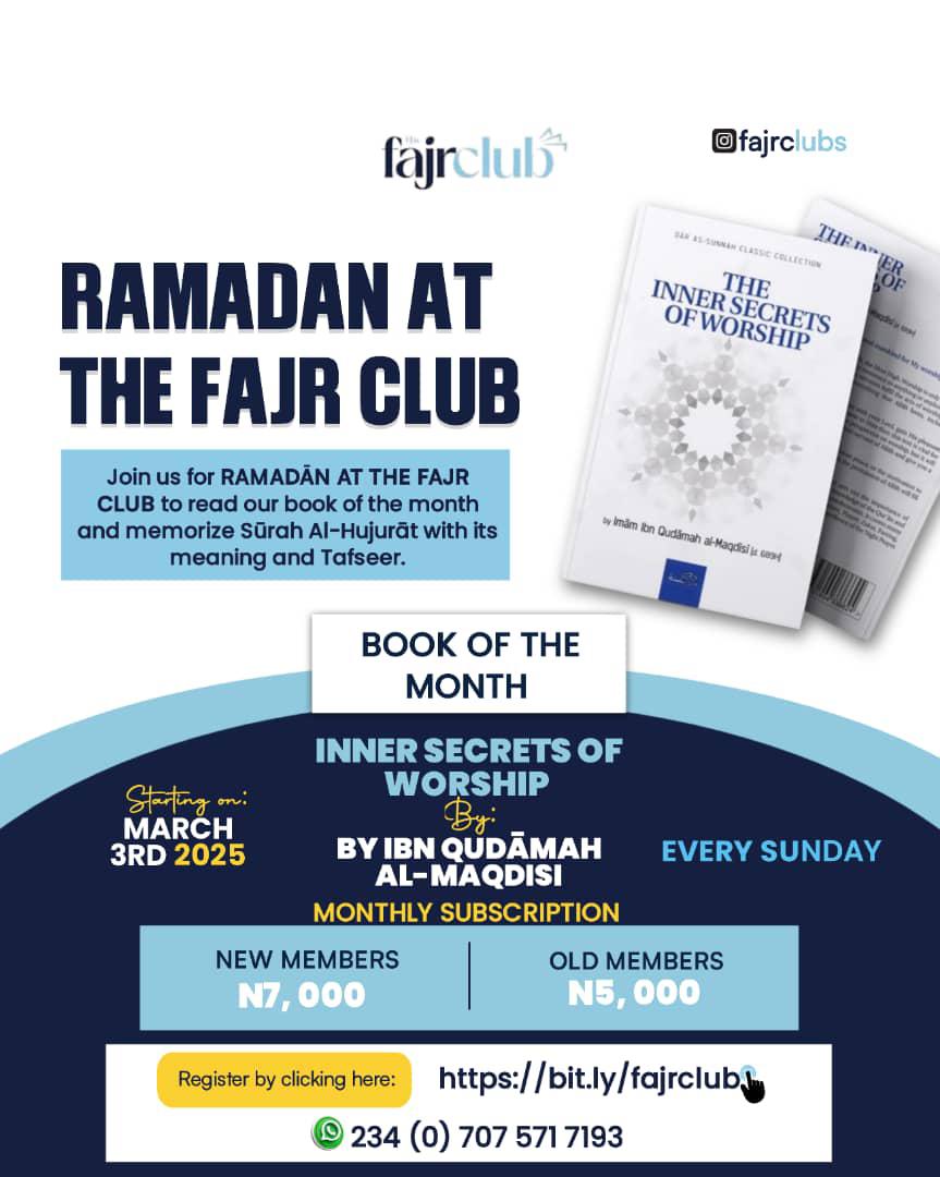Get Ramadan at the Fajr Club by FAJR BOOKS on Selar