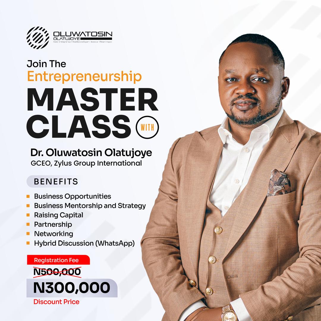 Buy MASTERCLASS WITH OLUWATOSIN OLATUJOYE by Tosin Olatujoye Foundation on Selar