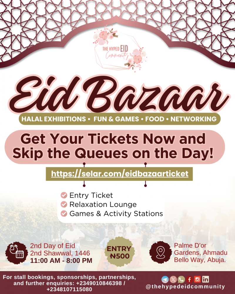 Buy Eid Bazaar Tickets by The Hyped Eid Community on Selar