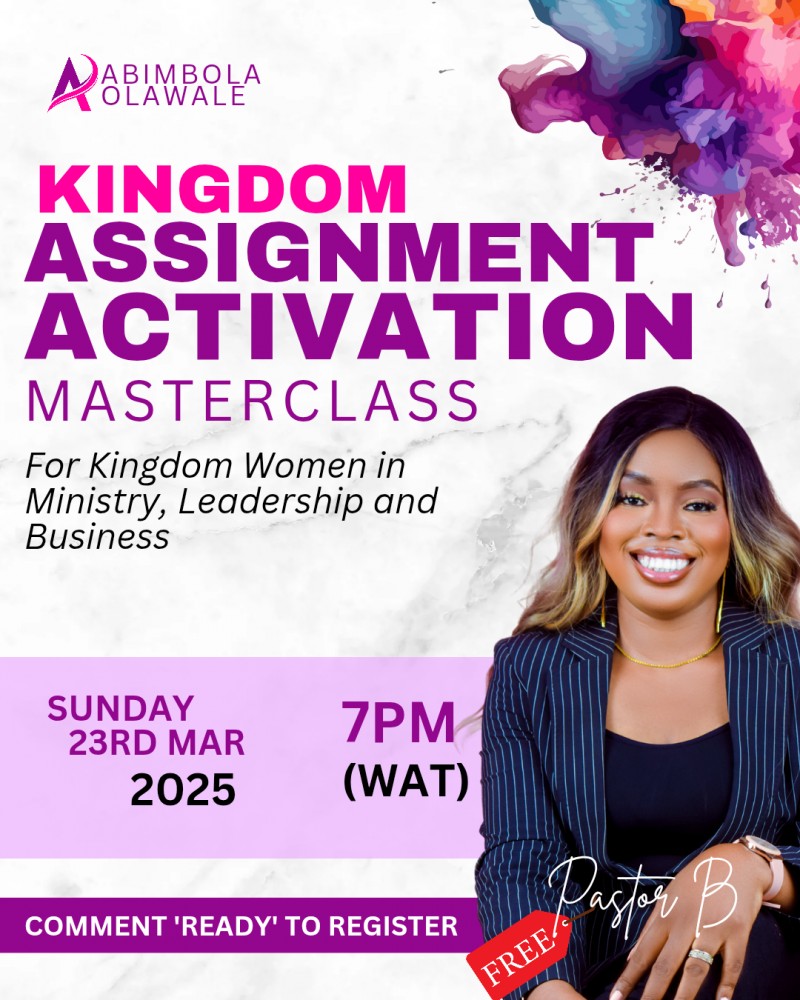 Get Kingdom Assignment Activation by Abimbola Olawale (Pastor B) on Selar