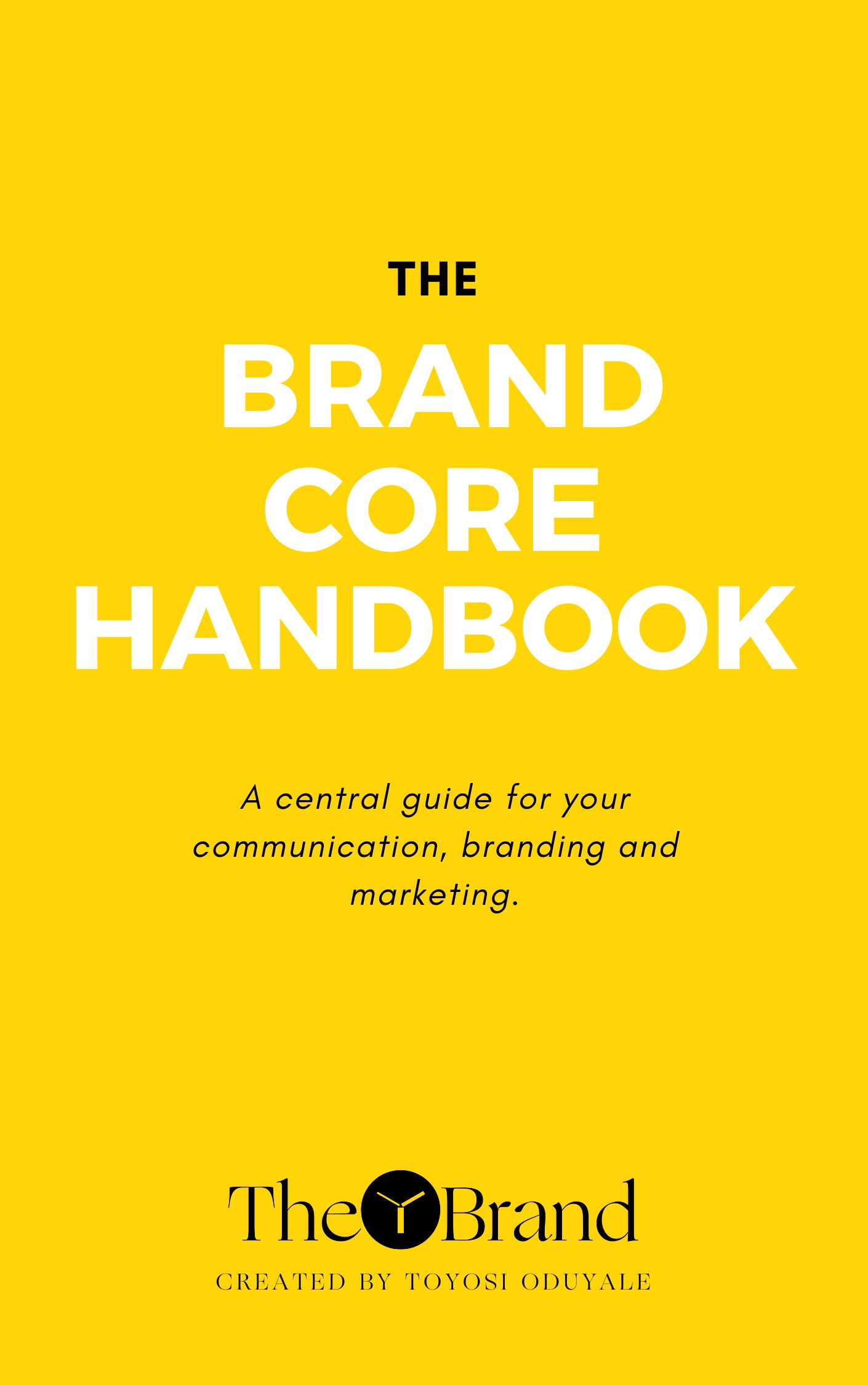 Buy The Brand Core HandBook by The Y Brand on Selar