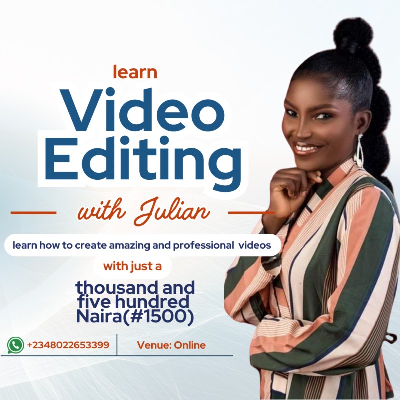 Buy VIDEO EDITING CLASS by Toluwase Tomori on Selar