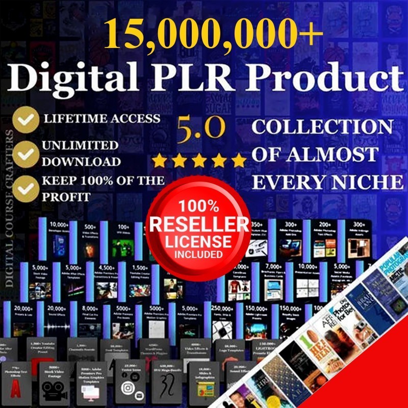 Buy Full Mega Bundle Pack (MRR & PLR) 15M+ Ultimate Digital Products by Trusted Paddy on Selar