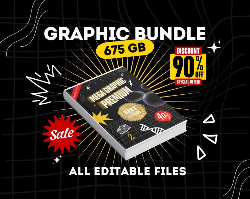Buy GRAPHICS BUNDLES 675 GB PACK by Trusted Paddy on Selar