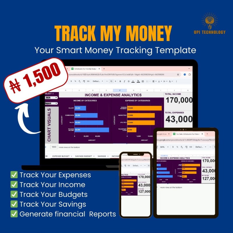 Buy Track My Money Template by Uchechukwu Prince Ikechukwu on Selar