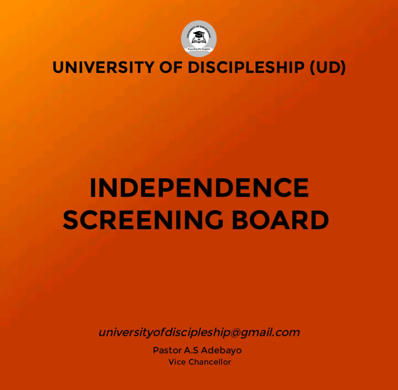 Get INDEPENDENT SCREENING BOARD by UDOFFICIAL LIBRARY 2 on Selar