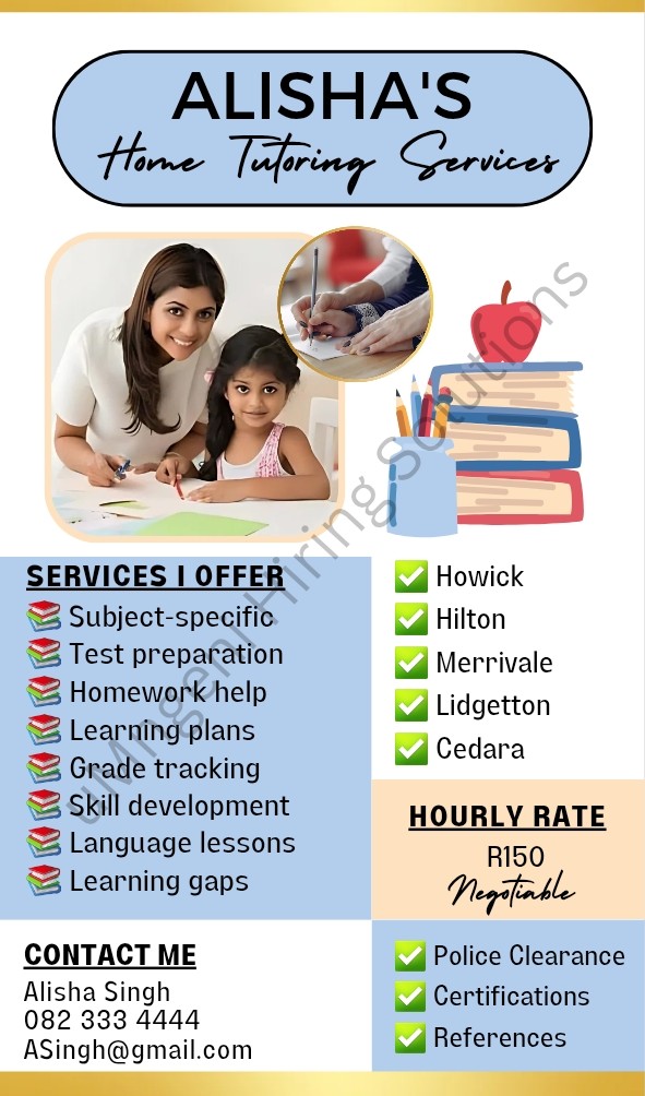 Buy HOME TUTOR FLYER - CANVA TEMPLATE by uMngeni Hiring Solutions on Selar