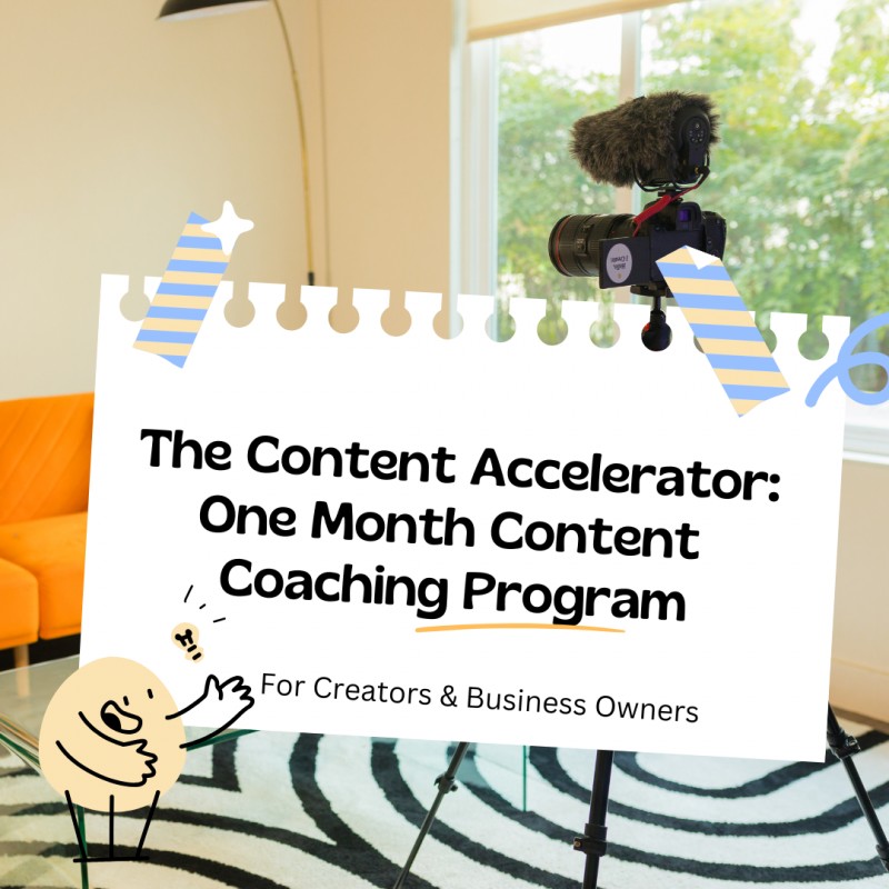 Buy The Content Accelerator (1 Month Coaching Program) by Uwana Williams on Selar