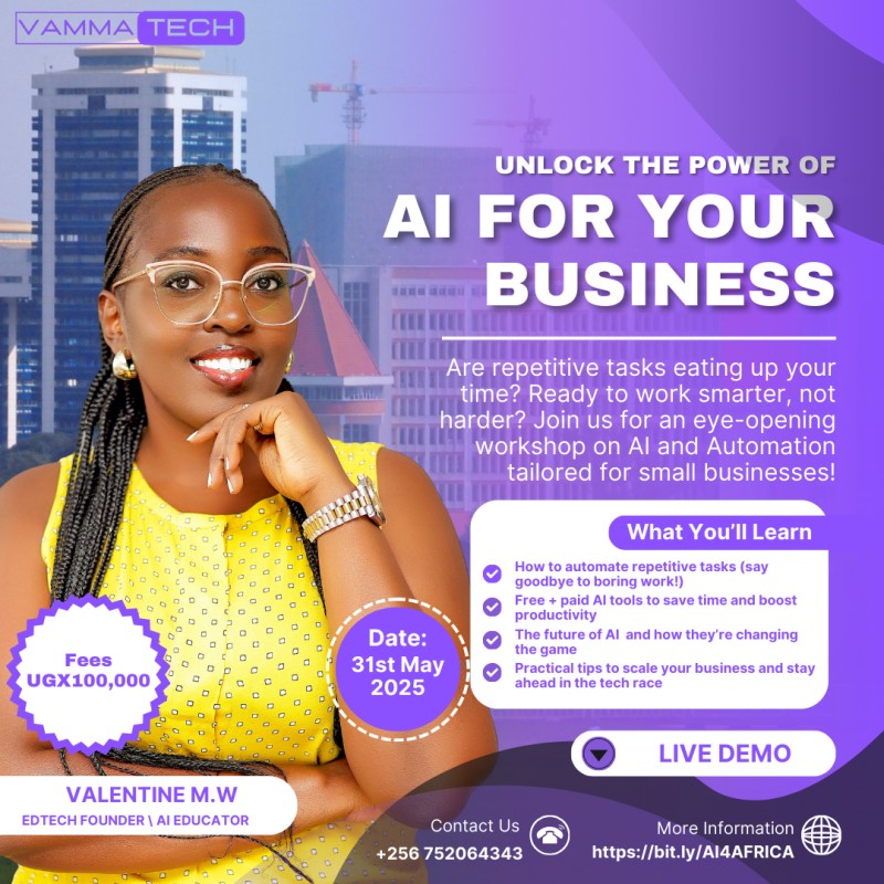 Buy AI AUTOMATION WORKSHOP FOR SMALL BUSINESSES by Valentine Masicha W on Selar