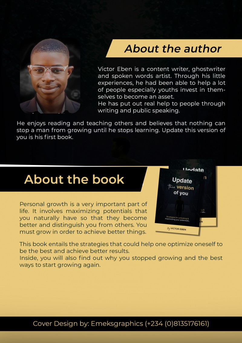 Buy Update this version of you by Victor Ebeh on Selar