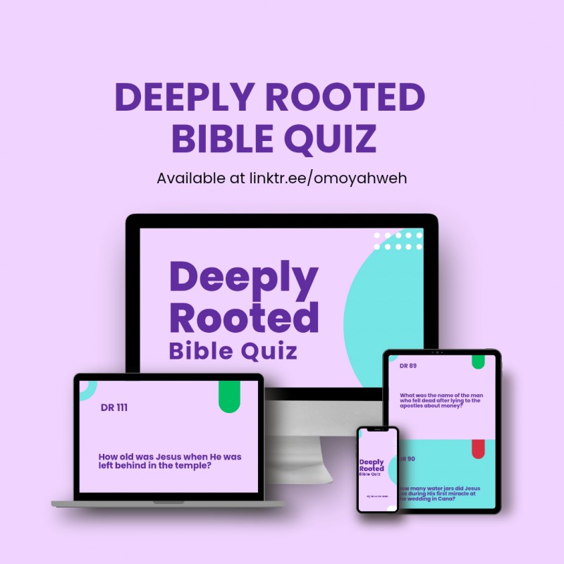 Buy Ultimate Deeply Rooted Bible Quiz (120 Questions) by Omo Yahweh on ...