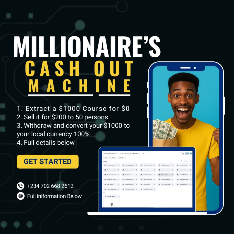 Buy MILLIONAIRE'S CASH OUT MACHINE (MCM) 💲 by THE CLICK WEALTH ZONE 2 ...