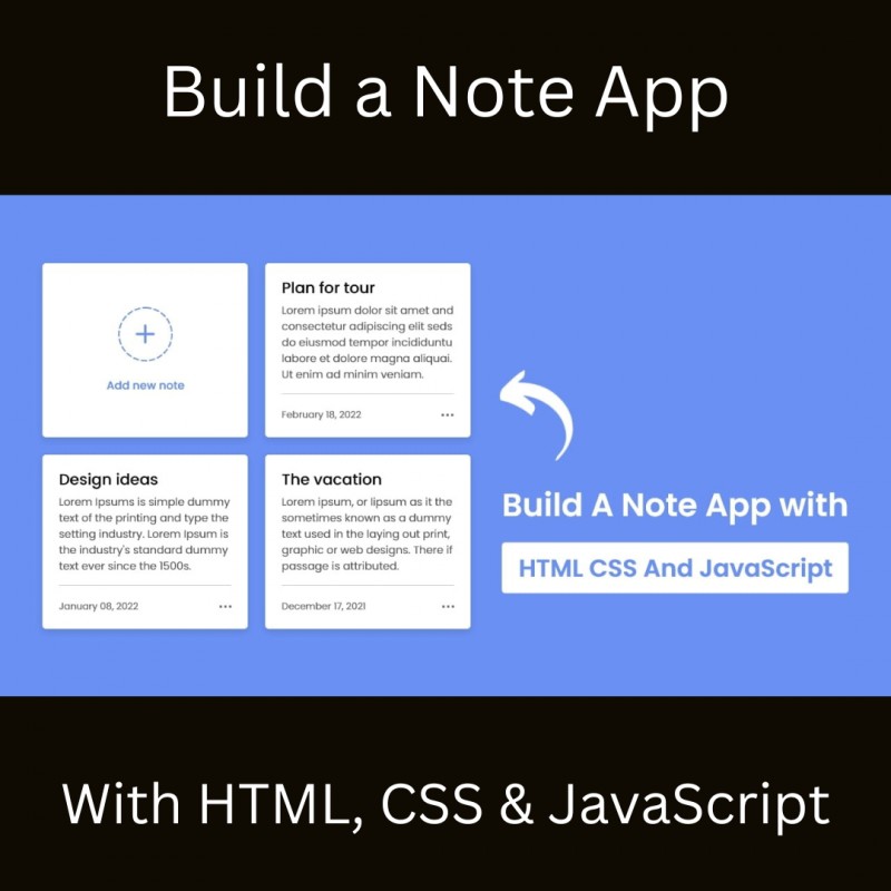 Buy Notes App In Html Css And Javascript By Webdev On Selar