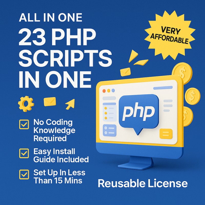 Buy 🏦💸 23in1 PHP Goldmine Bundle + Web Design Course by WEBCRACK TECHNOLOGIES on Selar