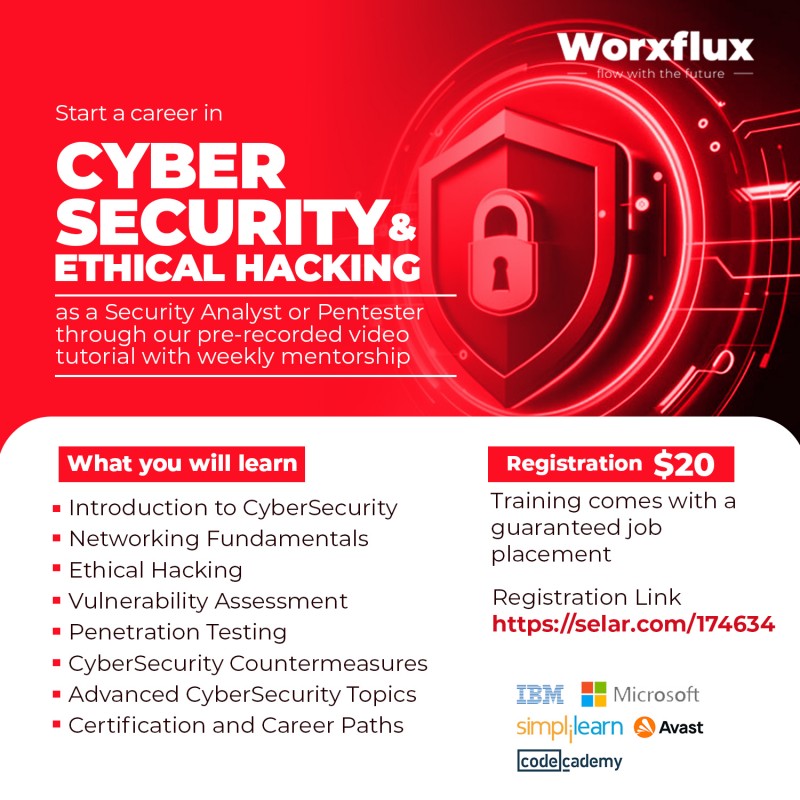 Buy Cybersecurity + Ethical Hacking Tutorial by Worx Flux on Selar