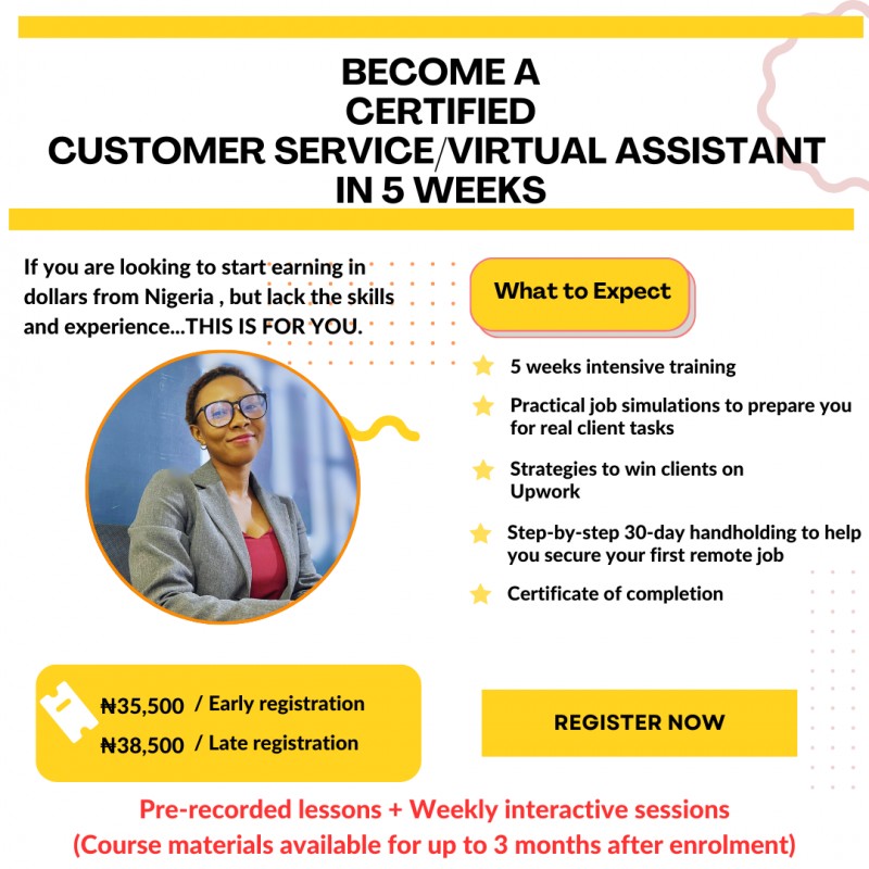 Buy Customer Service & VA Training - 5 Weeks Self Paced Training by ...