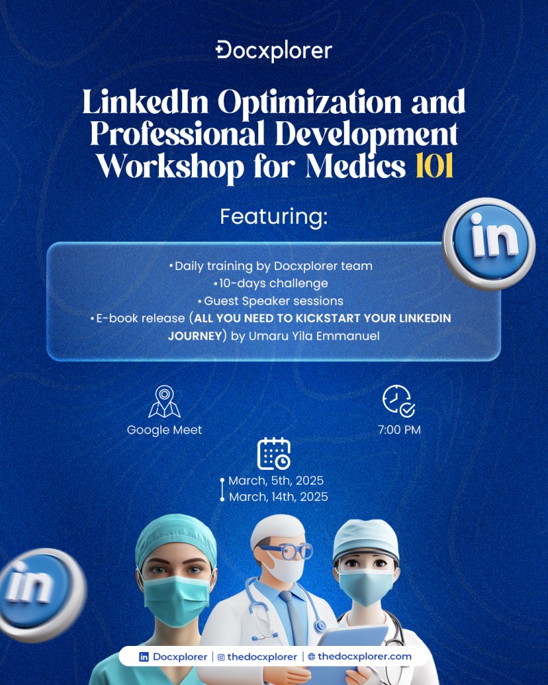 Buy LinkedIn Optimization 101 for Medics 3.0 & Professional Development Workshop by Yila Umaru ...