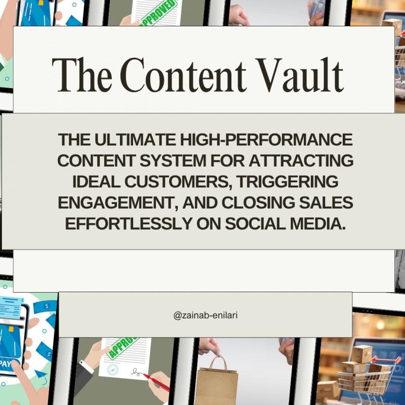 Buy The Conversion Content Vault by Zainab Enilari on Selar