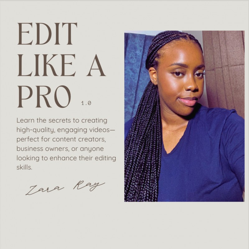 Buy Edit like a pro 1.0 by Zara Ray on Selar