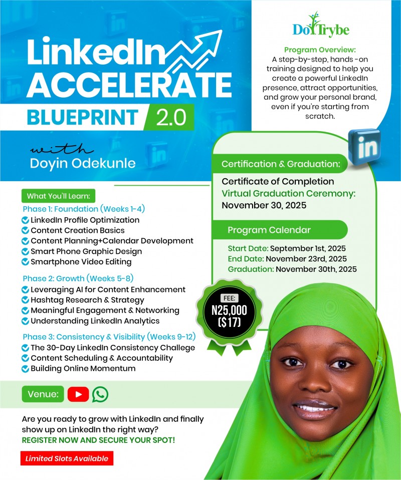 Buy LinkedIn Accelerate Blueprint with Doyin Odekunle 2.0 by Odekunle Doyin Zouerat on Selar