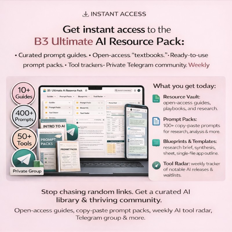 Buy Ultimate AI Resource Pack by B3 on Selar