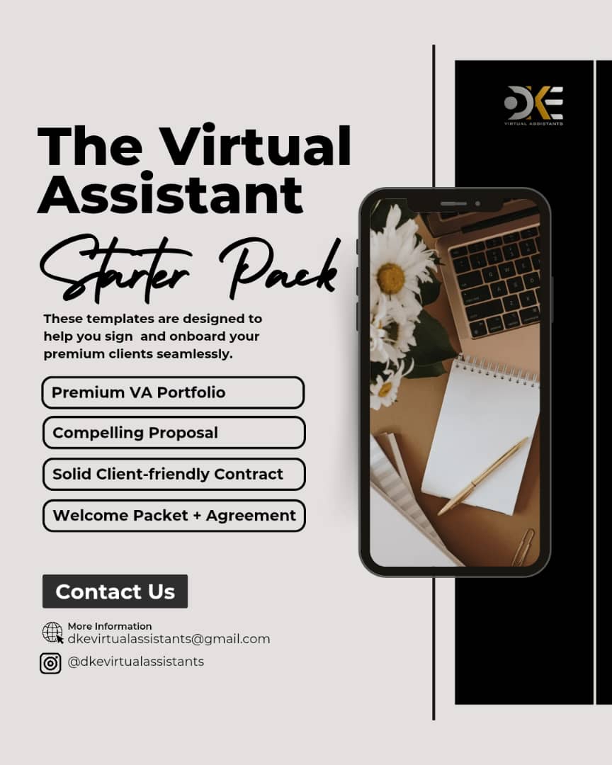 Buy VIRTUAL ASSISTANT STARTER PACK by Blessing Francis on Selar
