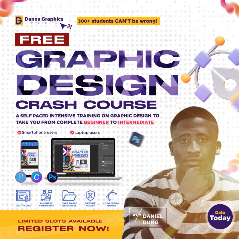 Get Graphic Design Crash Course by Danns Graphics on Selar