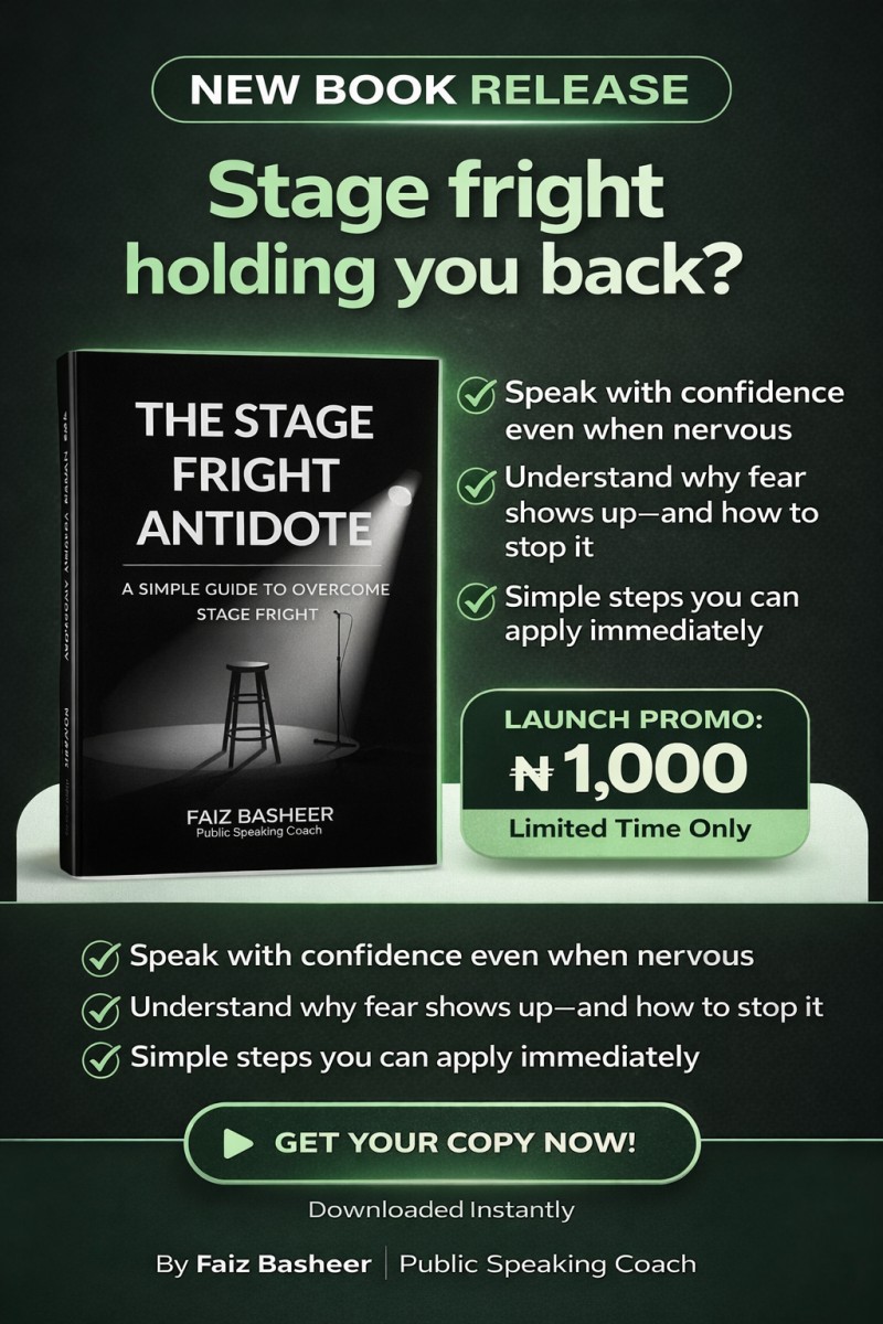 Buy The Stage Fright Antidote by Faiz Basheer on Selar