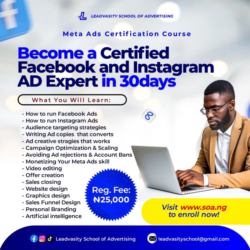 Buy Meta Ads Certification Course by Leadvasity School of Advertising ...
