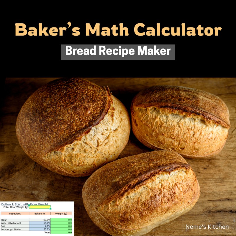 Buy Baker's Math Calculator (The Recipe Maker) by NEME's KITCHEN on Selar
