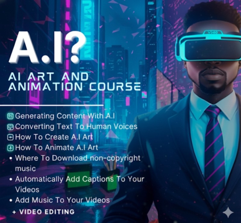 Buy AI ART & ANIMATION COURSE by Simply Dera on Selar